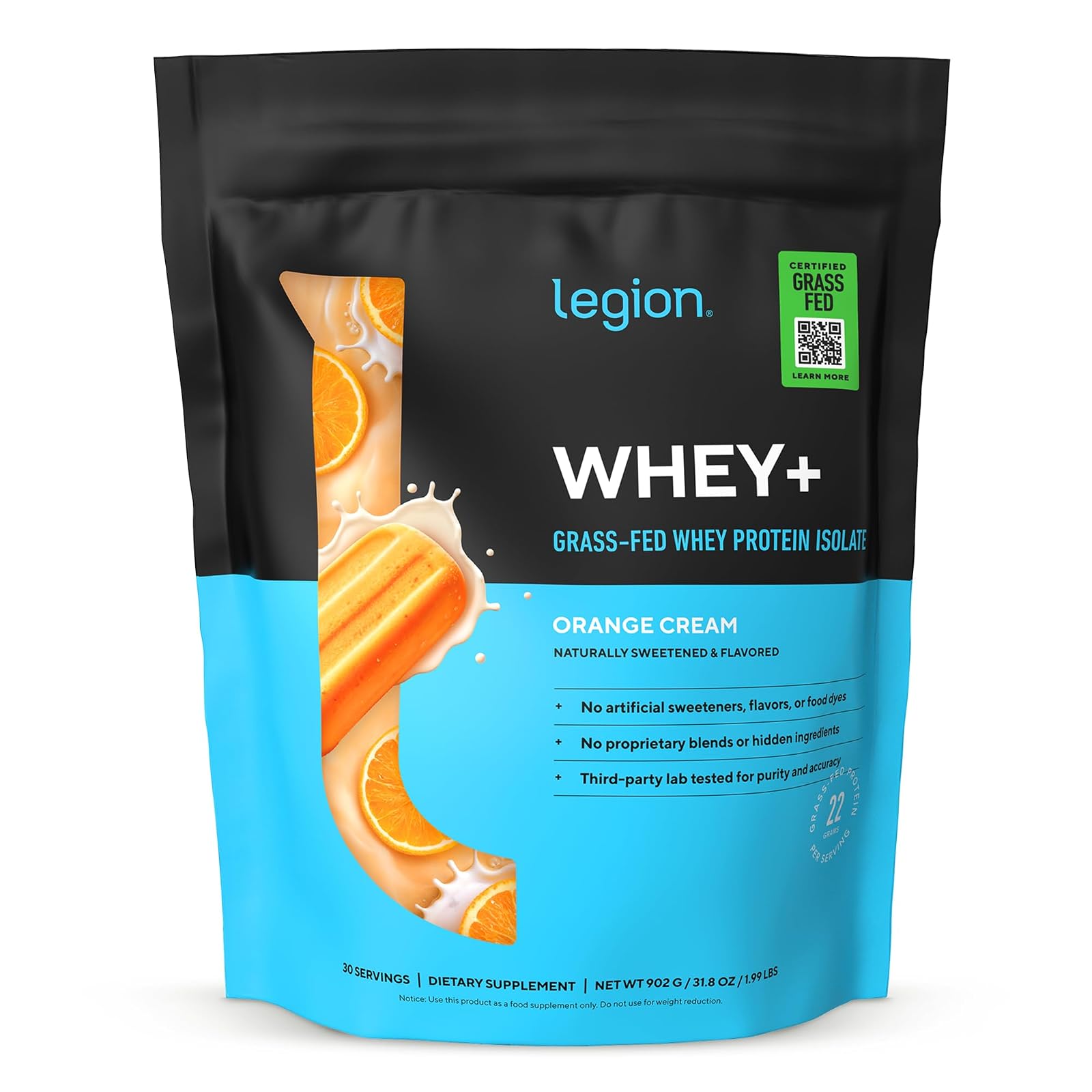 LEGION whey protein isolate orange cream