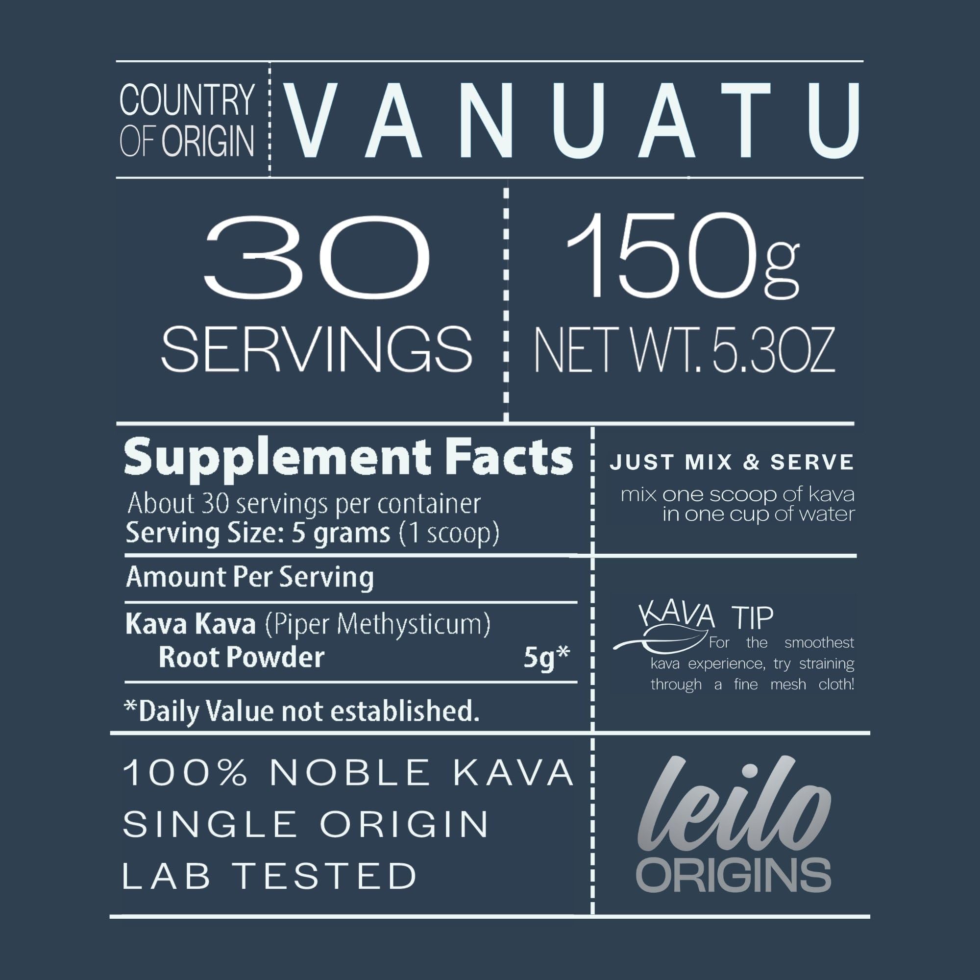 Leilo kava kava for calmness