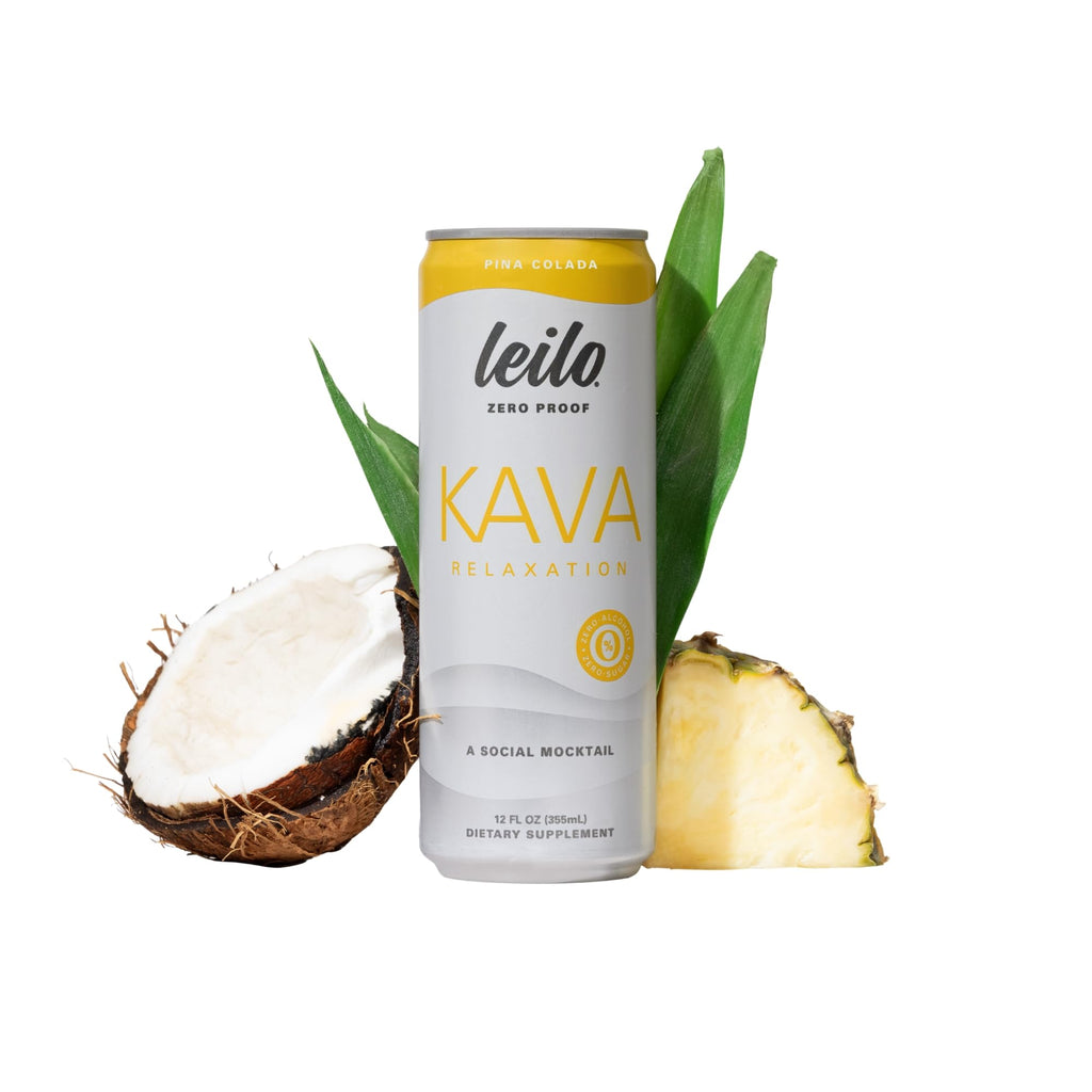 Leilo kava kava mocktail cans