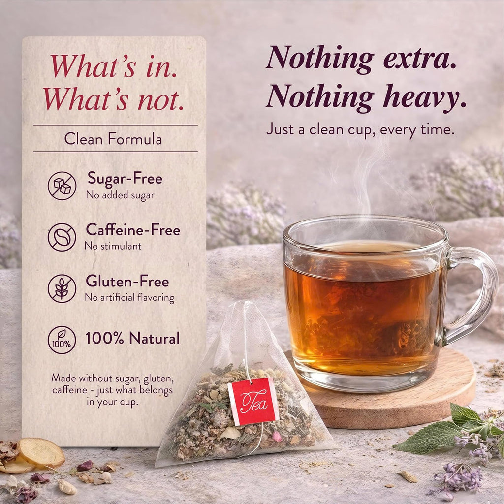Lekeluna tea for menstrual relief