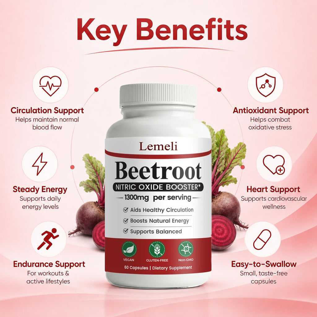 Lemeli 1300 mg beetroot for vitality