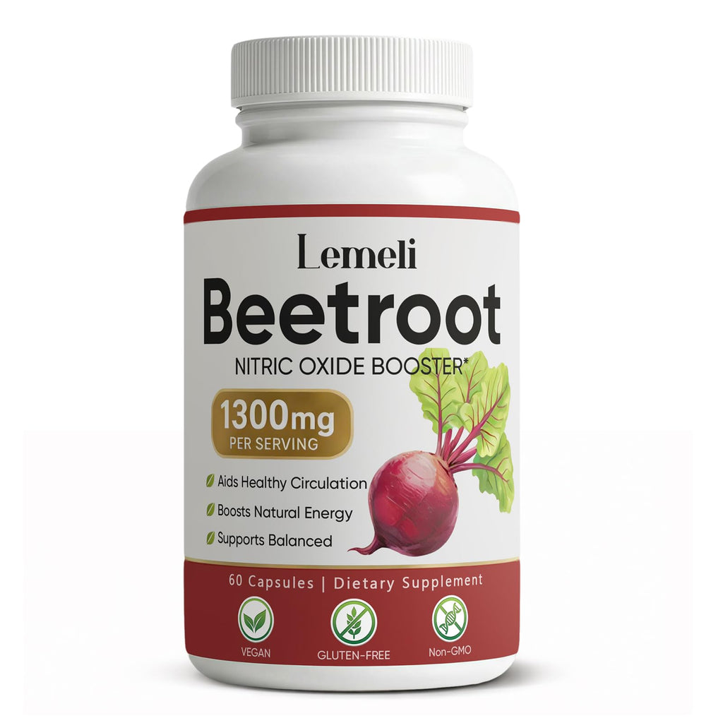Lemeli beetroot capsules for energy