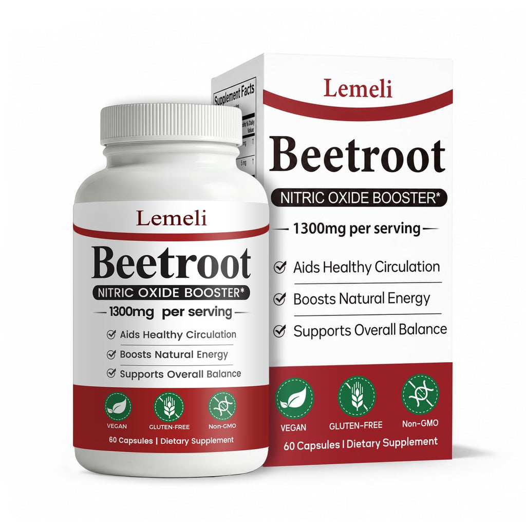 Lemeli beetroot capsules for energy