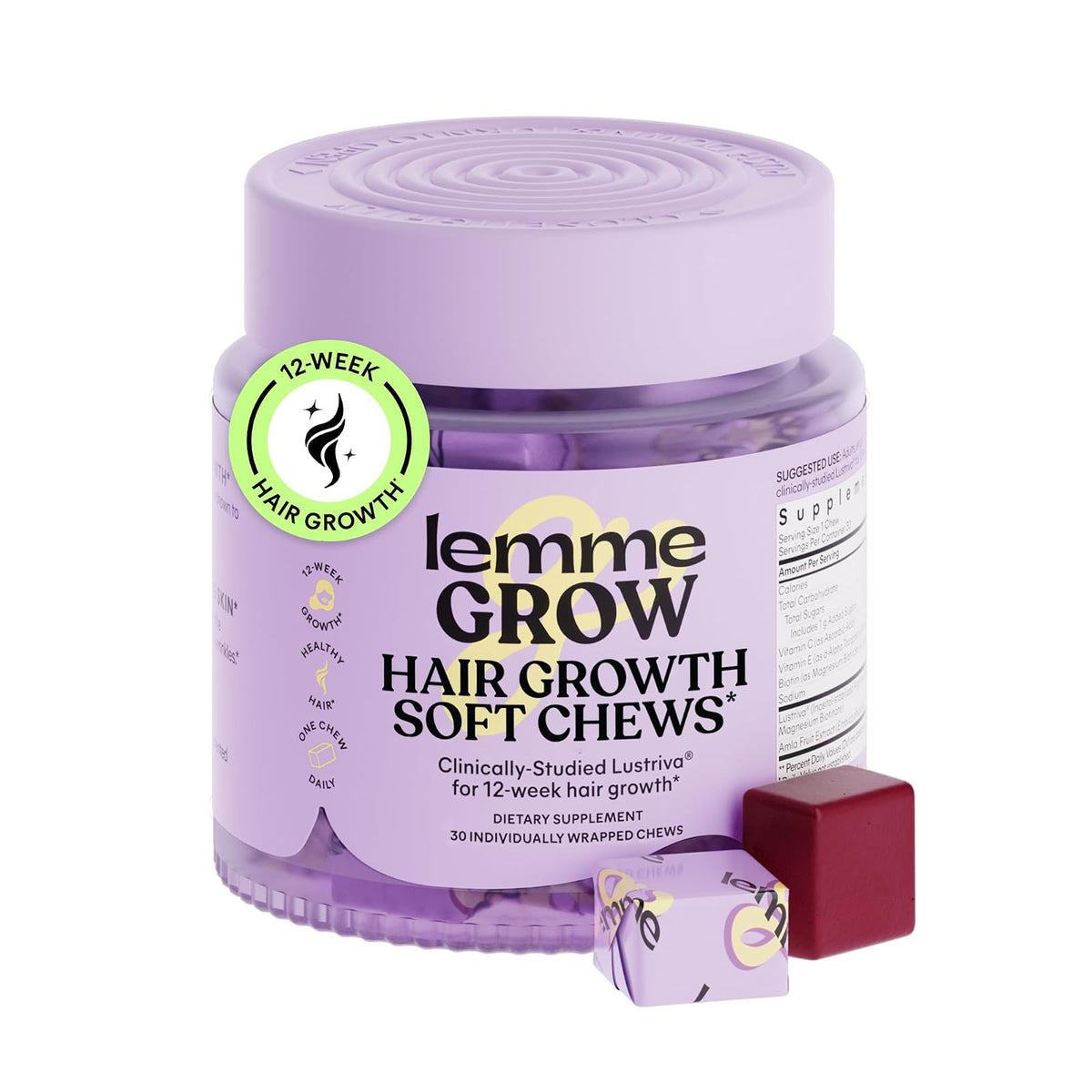 Lemme Grow hair growth chews