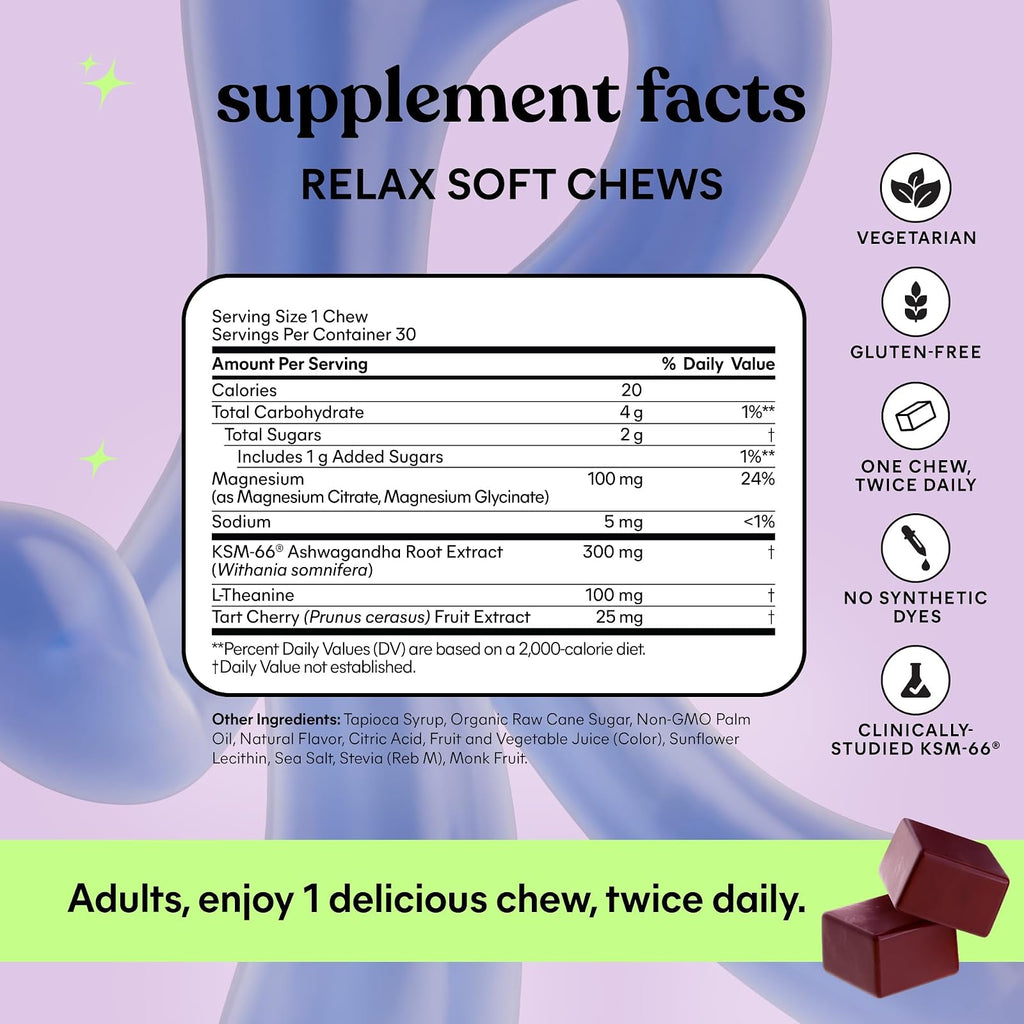 Lemme Relax chews for daily wellness