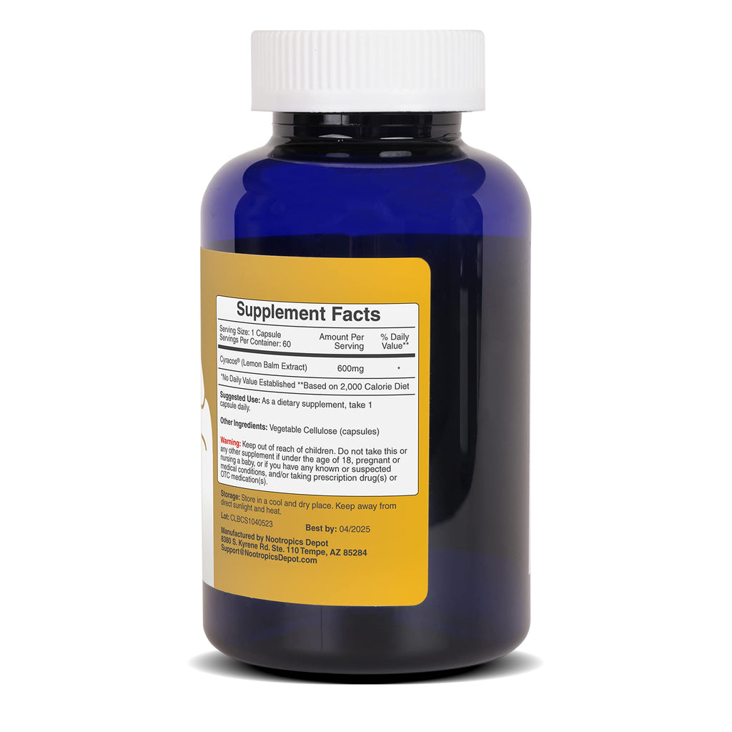 lemon balm capsules for relaxation