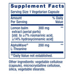 Lemon balm extract for relaxation
