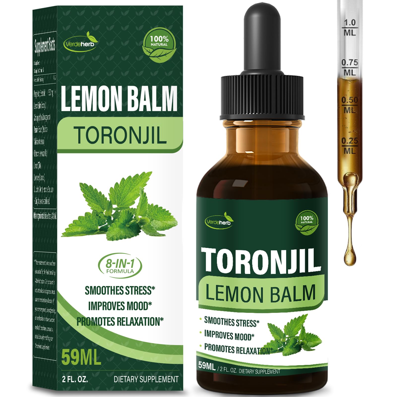 lemon balm extract liquid drops