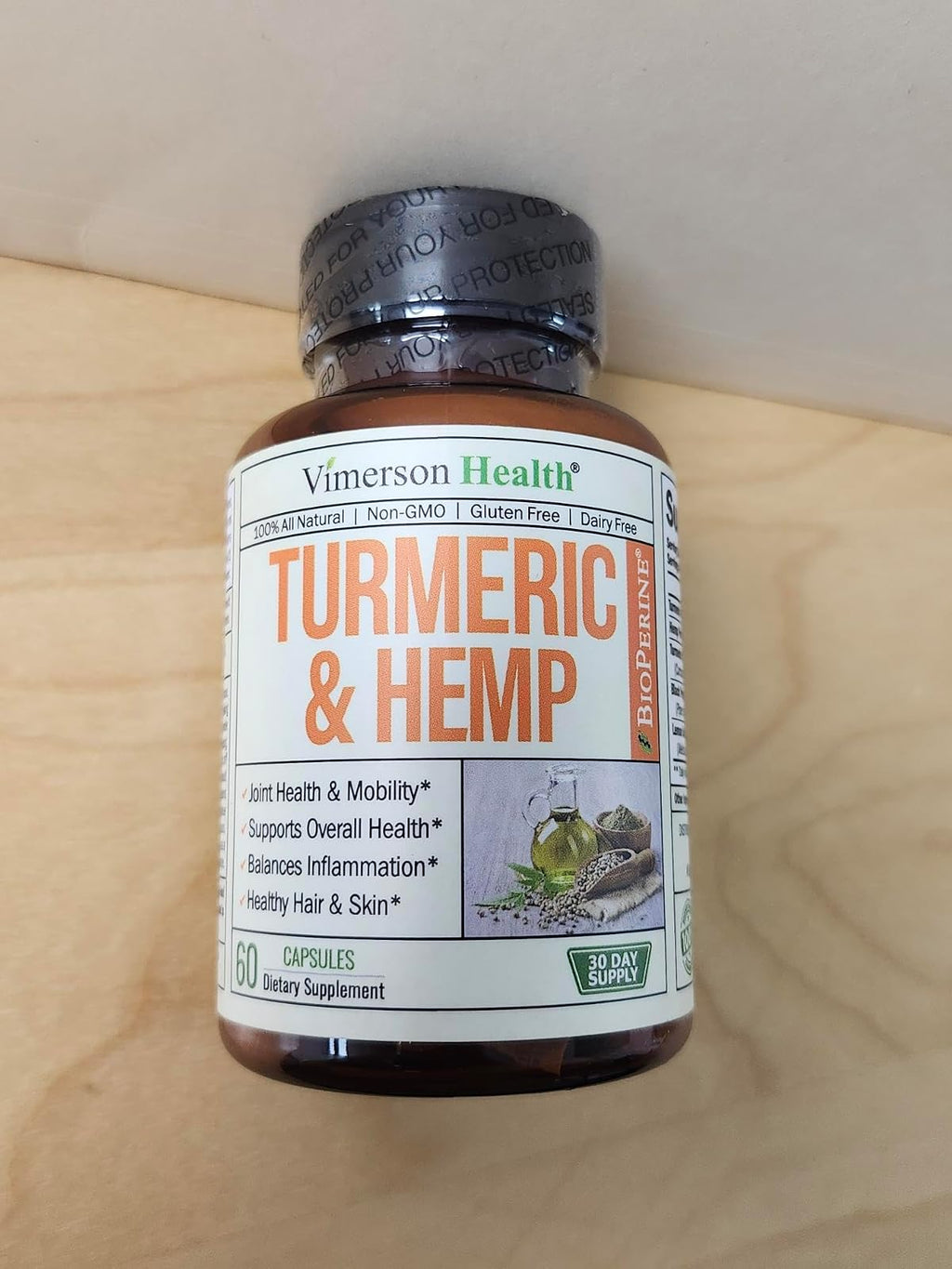 lemon balm infused turmeric capsules