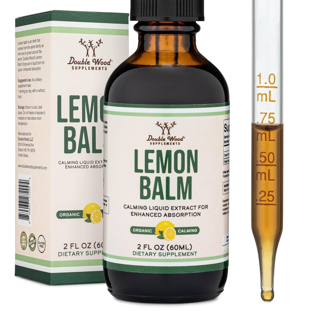 lemon balm liquid drops for relaxation