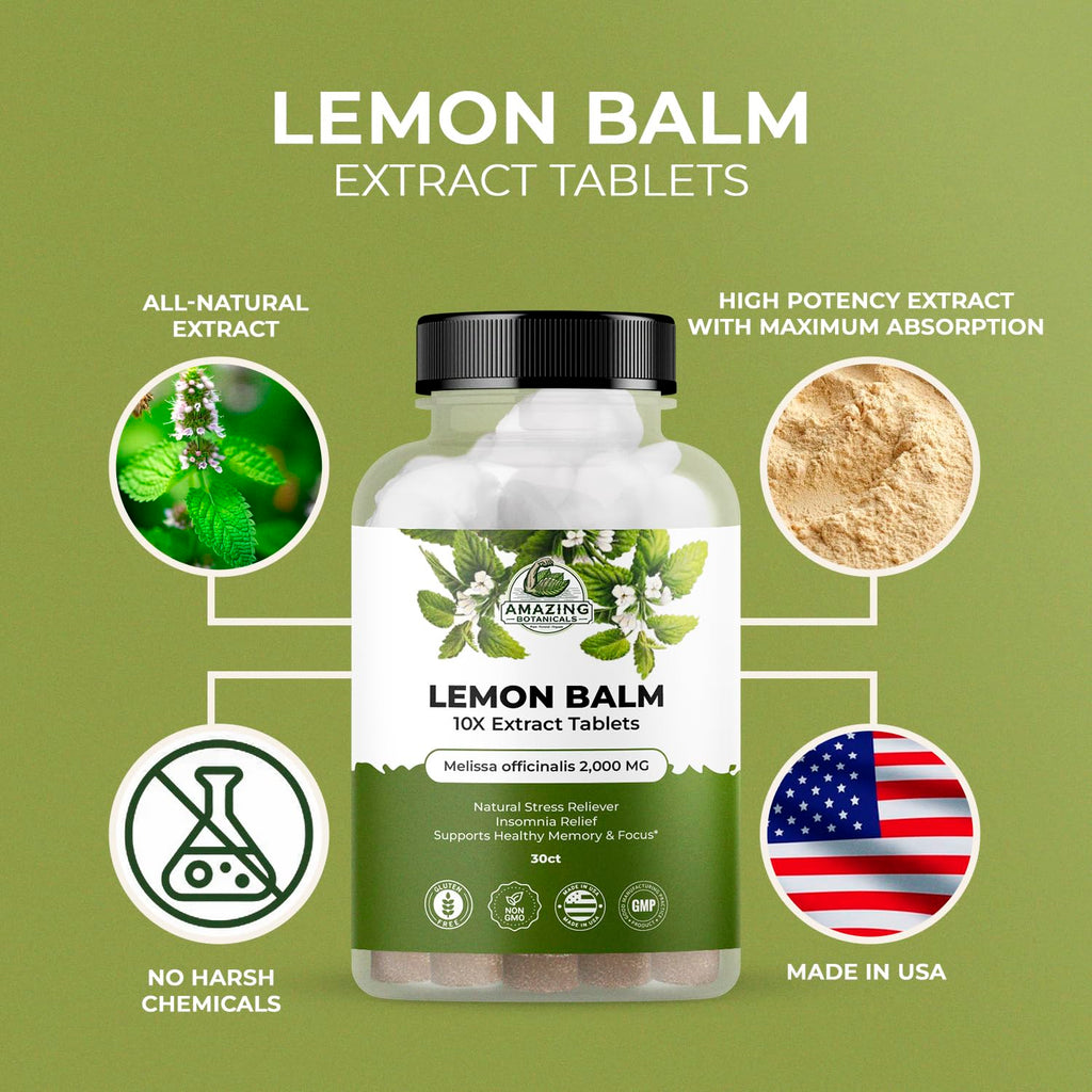 Lemon Balm tablets for mental clarity