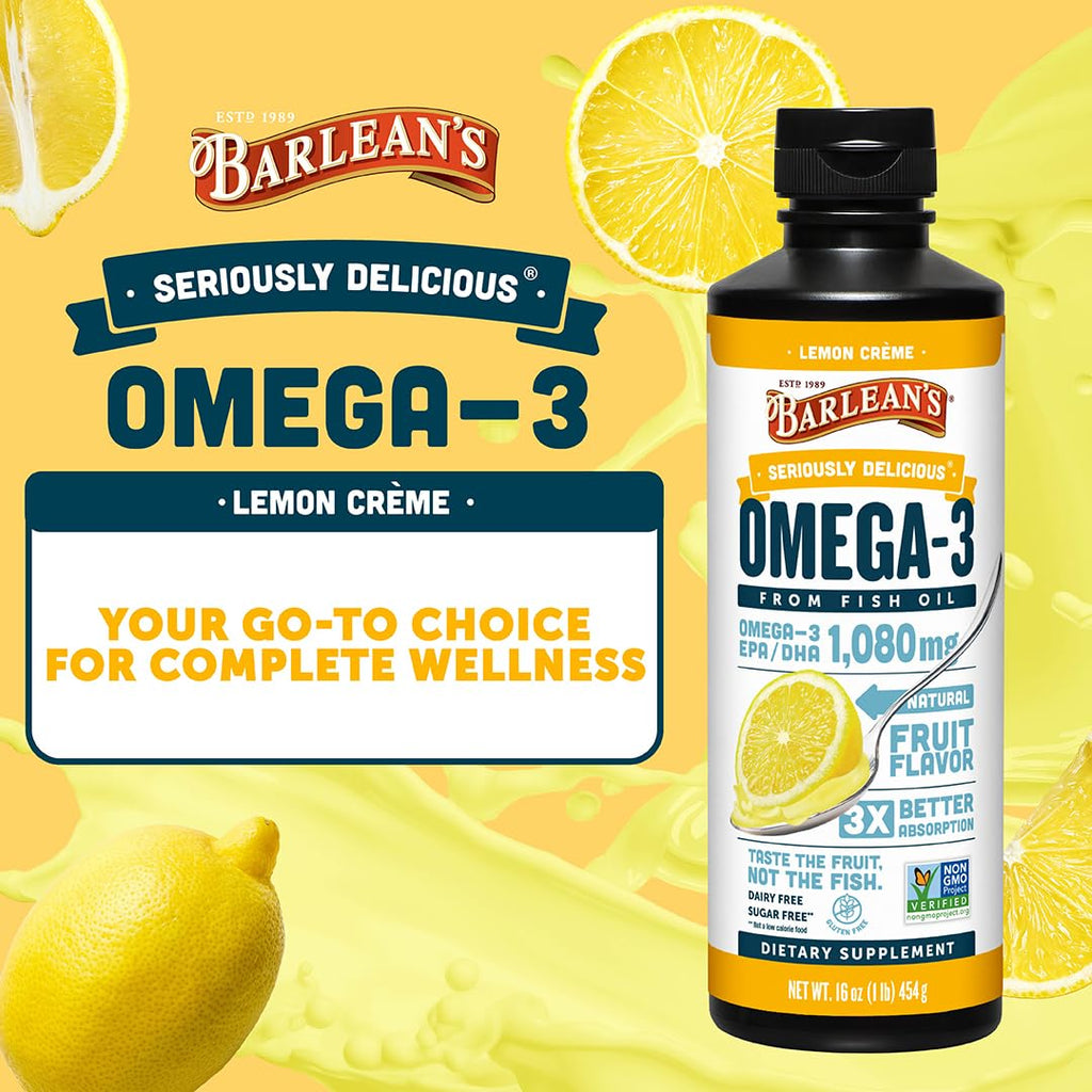 Lemon creme omega 3 fish oil
