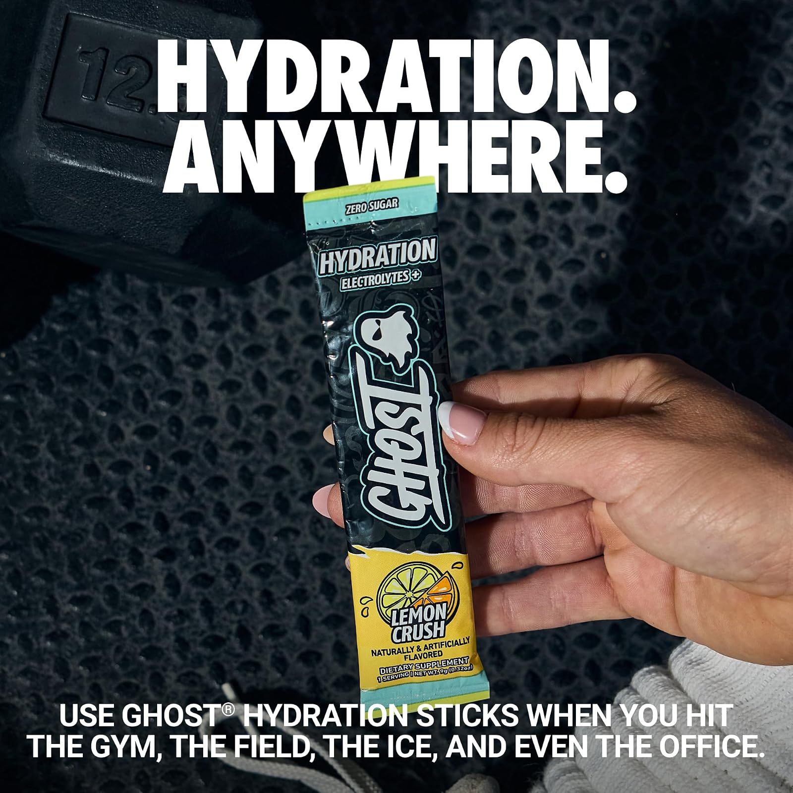 Lemon crush electrolyte powder packets