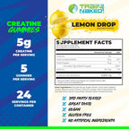 lemon drop creatine gummies for energy