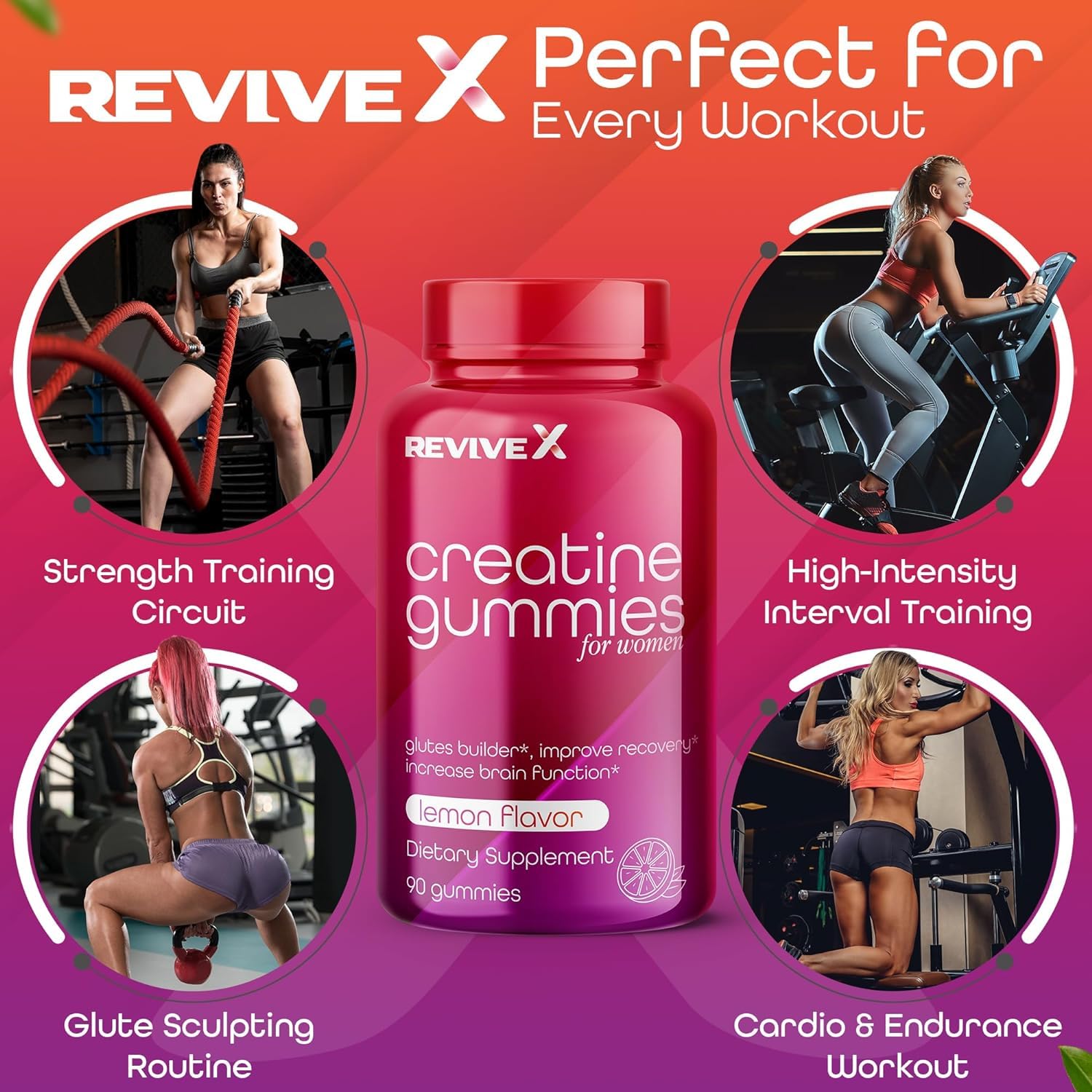 Lemon drop creatine gummies for workouts