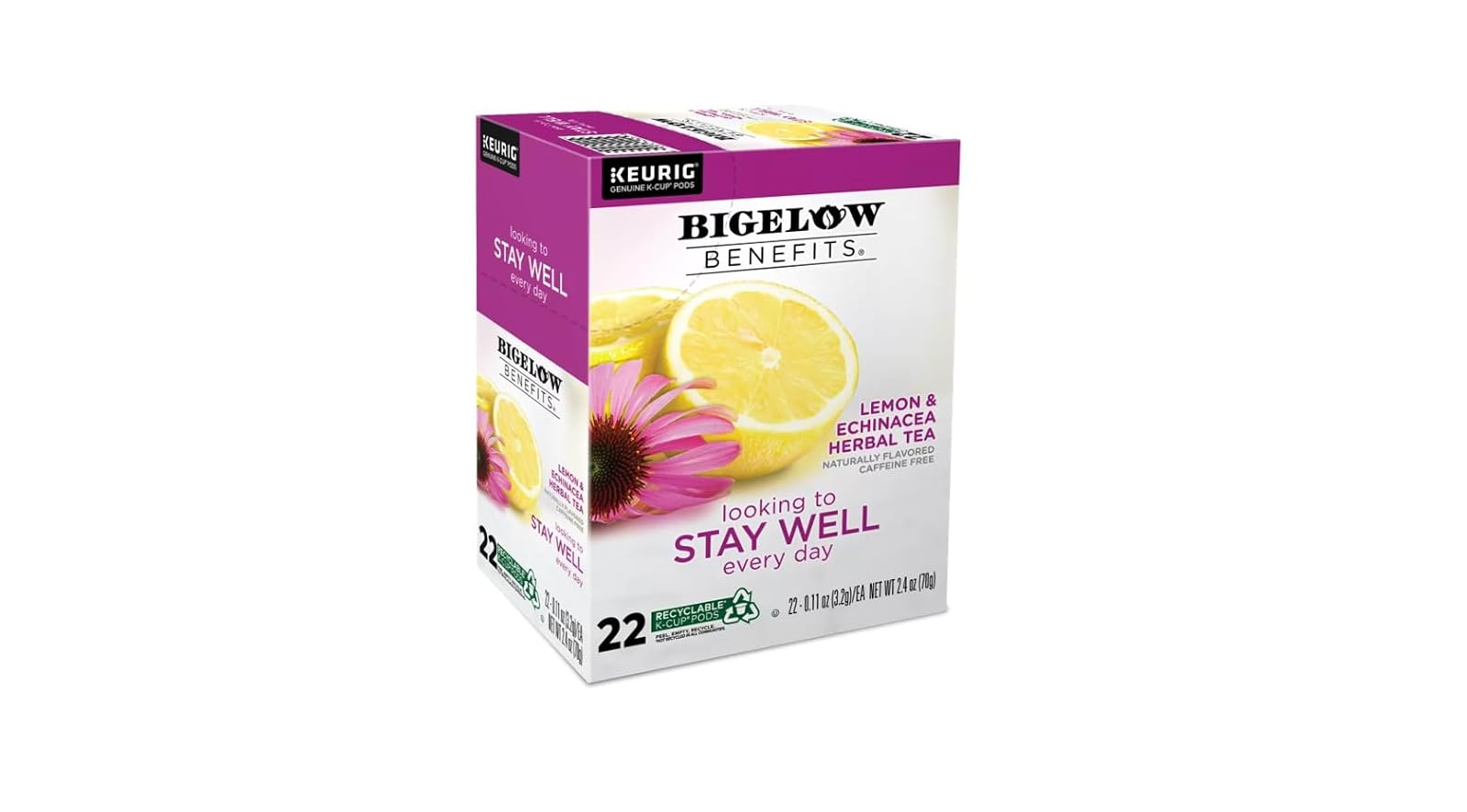 Lemon Echinacea herbal tea K-Cup pods