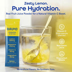Lemon electrolyte packets for hydration