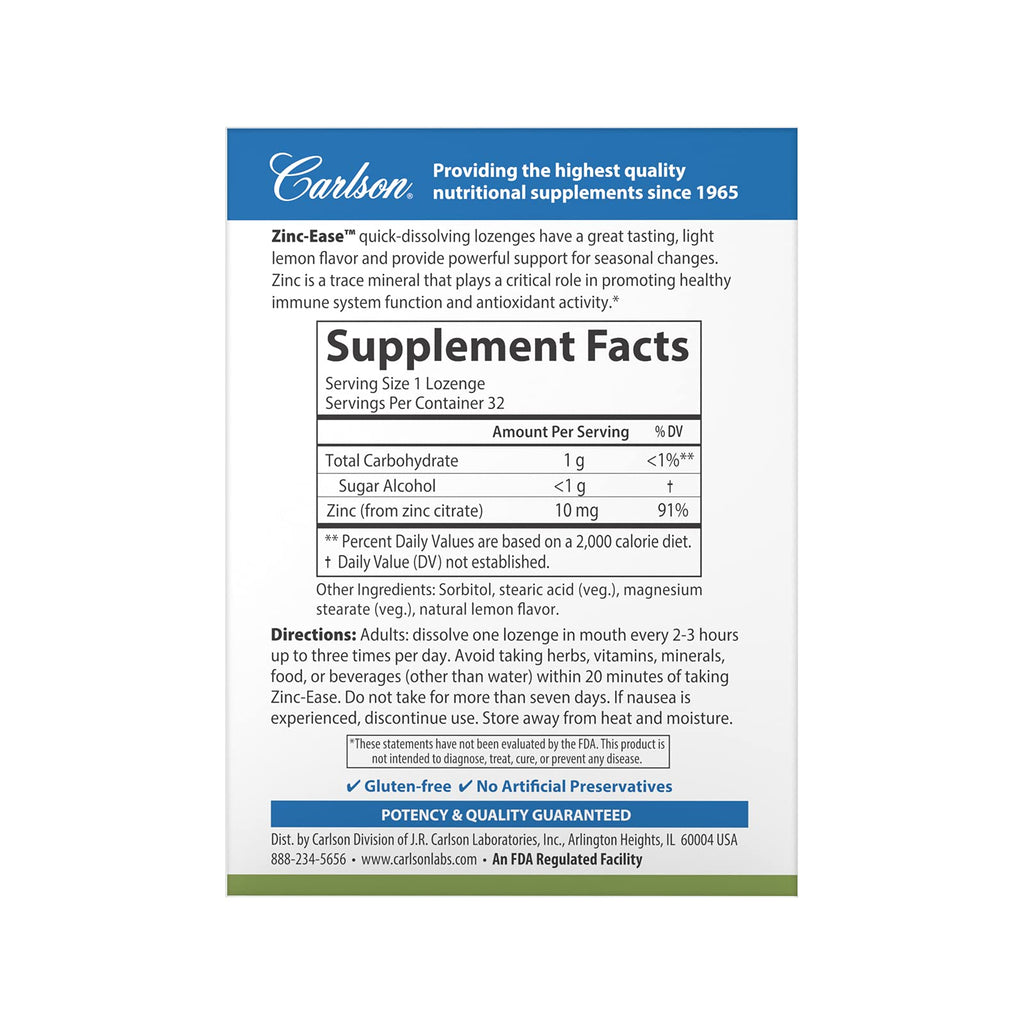lemon flavor zinc supplement