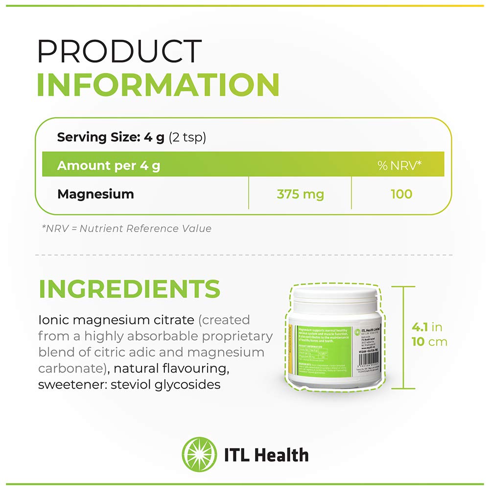 Lemon-flavored magnesium for daily health