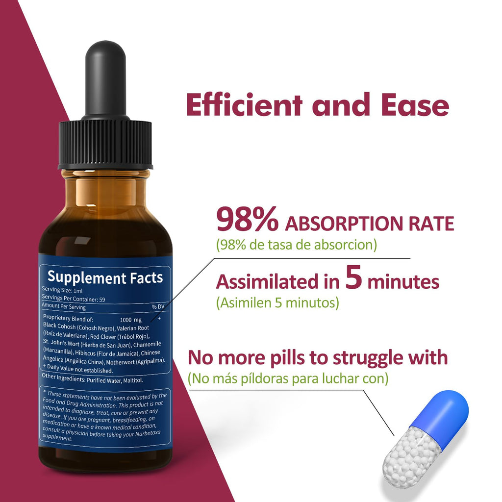 lemon flavored menopause support drops