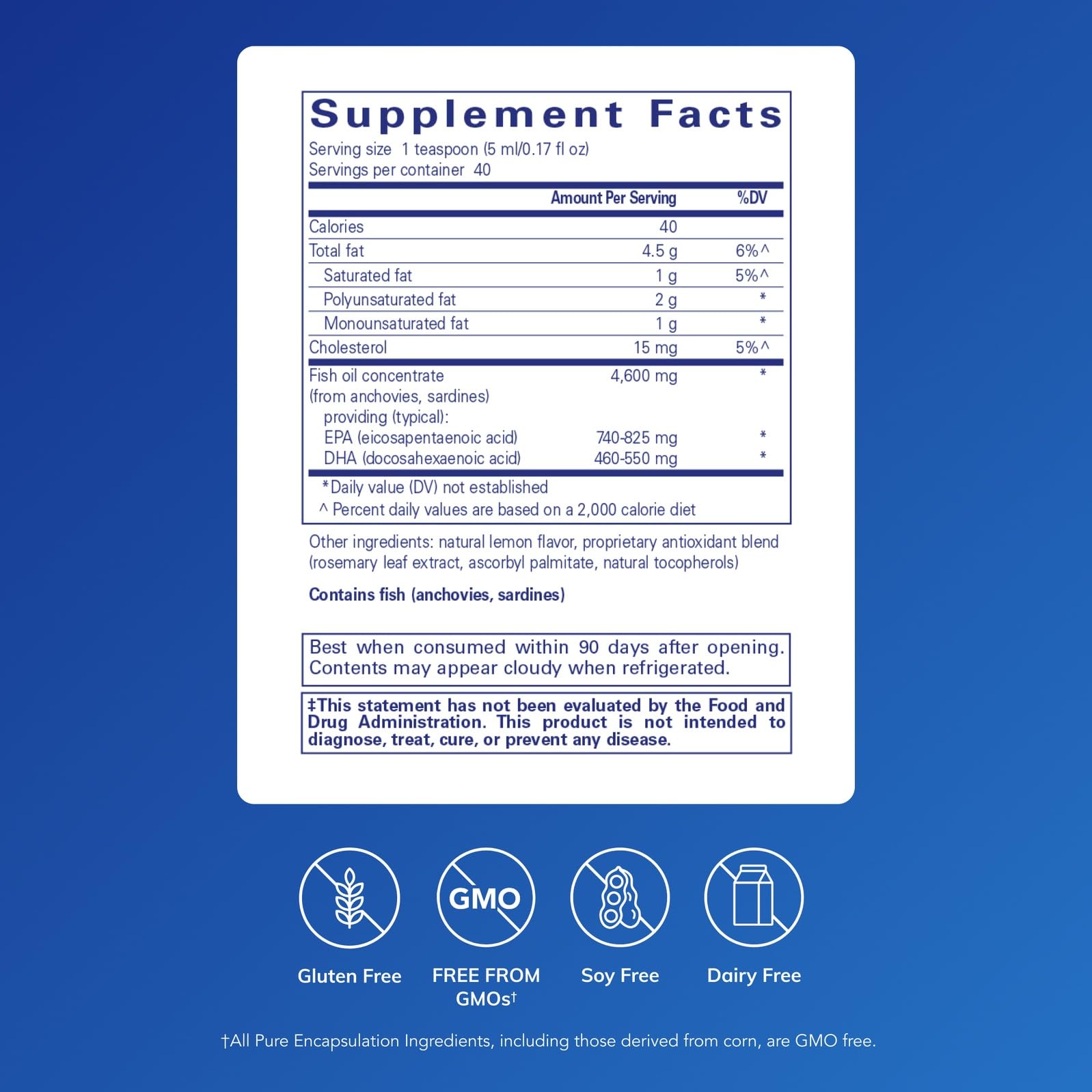 lemon flavored omega 3 supplement
