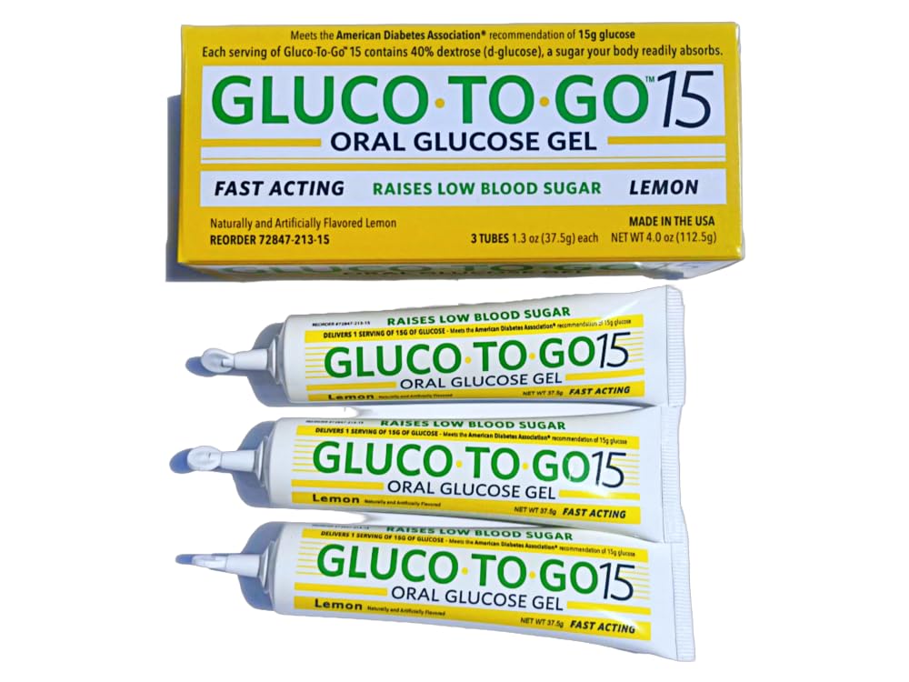 lemon flavored oral glucose gel