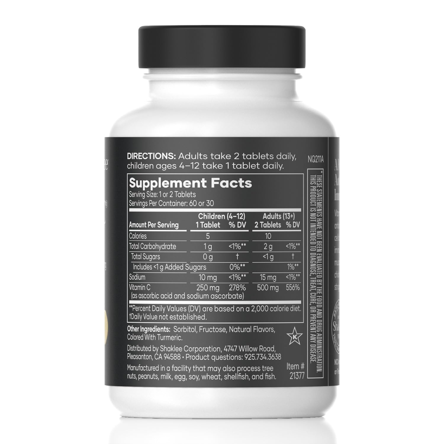 lemon flavored vitamin C supplement