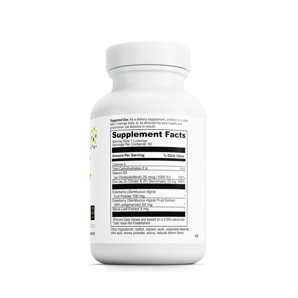 lemon flavour elderberry throat support