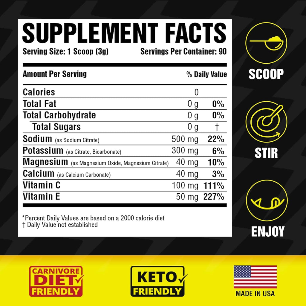 lemon flavour electrolyte powder mix