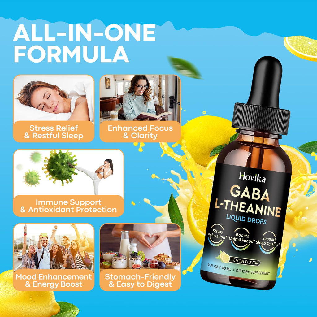 Lemon flavour GABA L-Theanine supplement