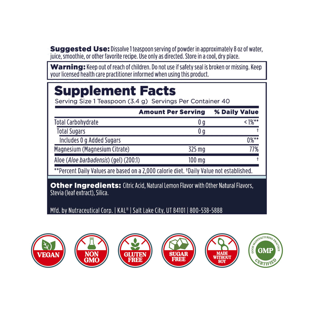 lemon flavour magnesium for digestion