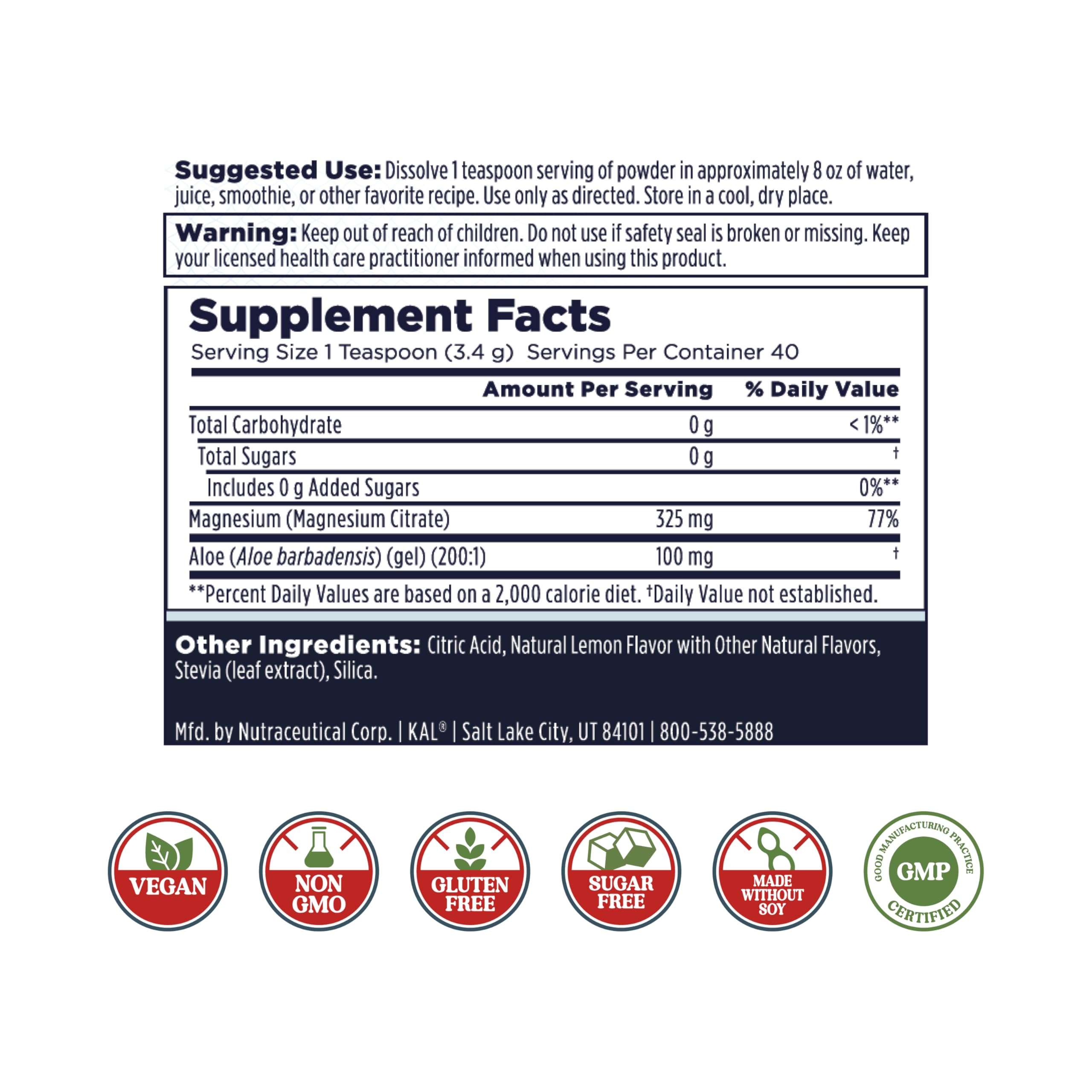 lemon flavour magnesium for digestion