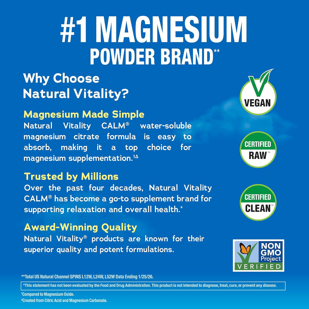 Lemon flavour magnesium powder for sleep