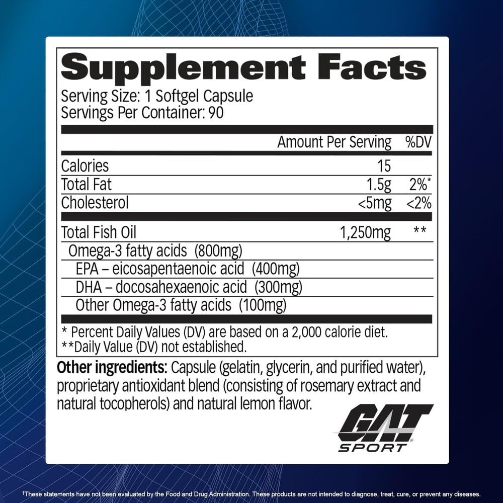 lemon flavour omega 3 supplement