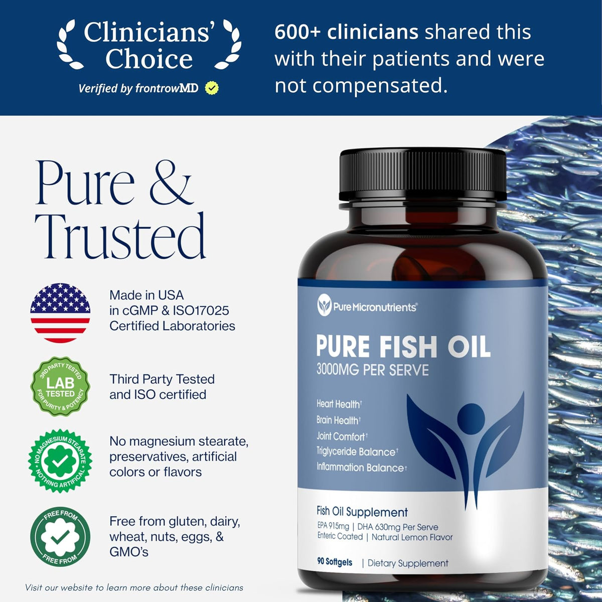 lemon flavour omega 3 supplement