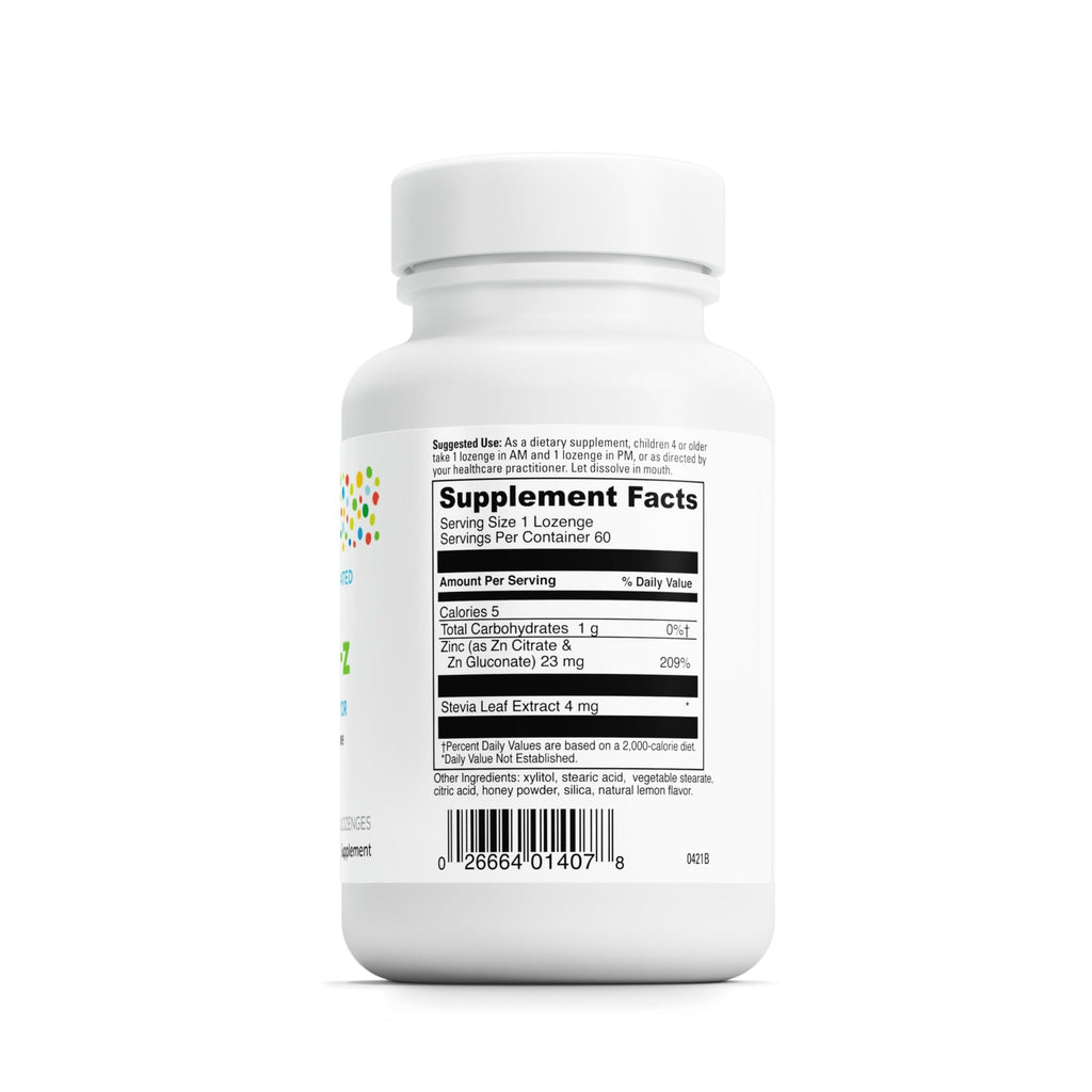 lemon flavour zinc lozenges for children