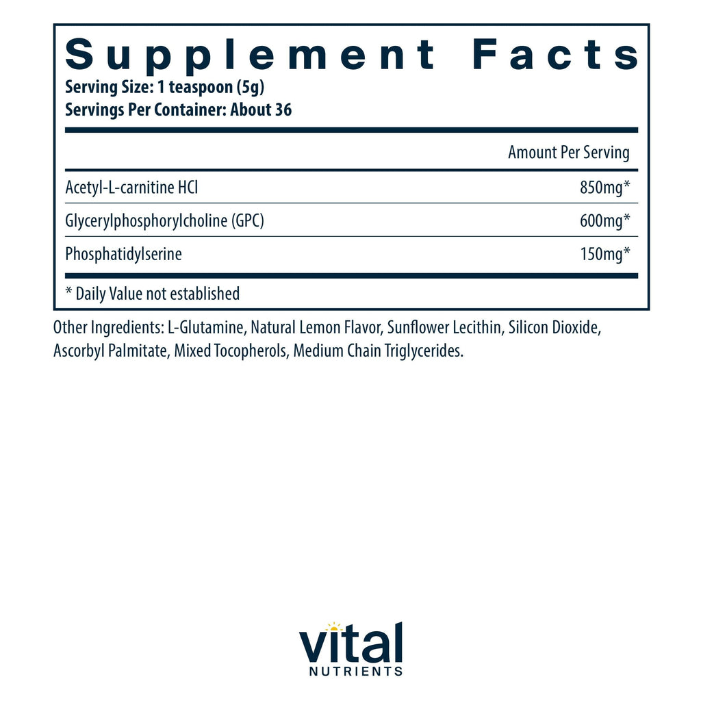 Lemon flavoured brain health powder