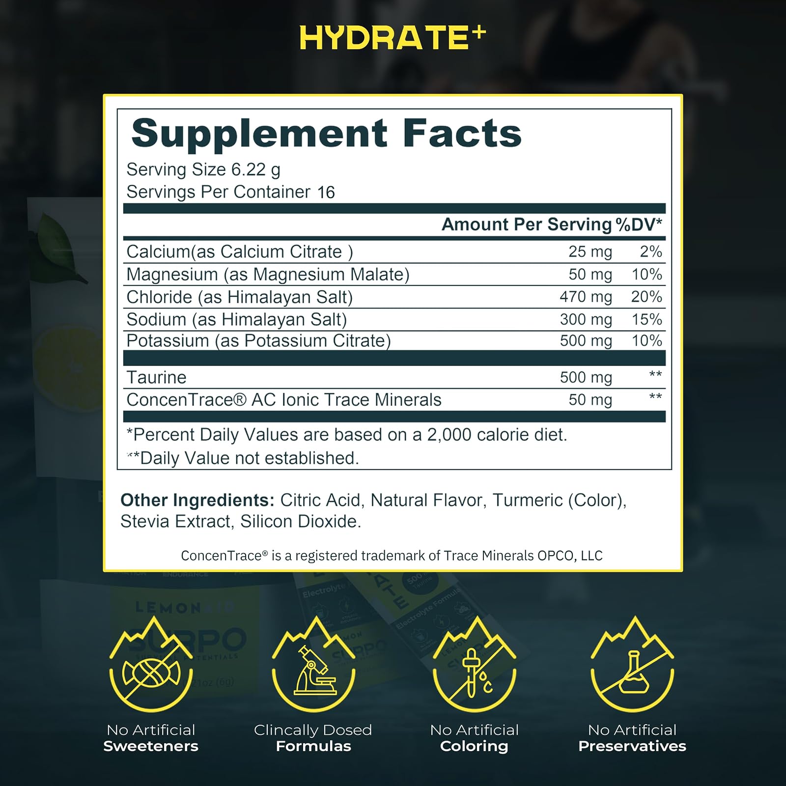 lemon-flavoured electrolyte drink mix