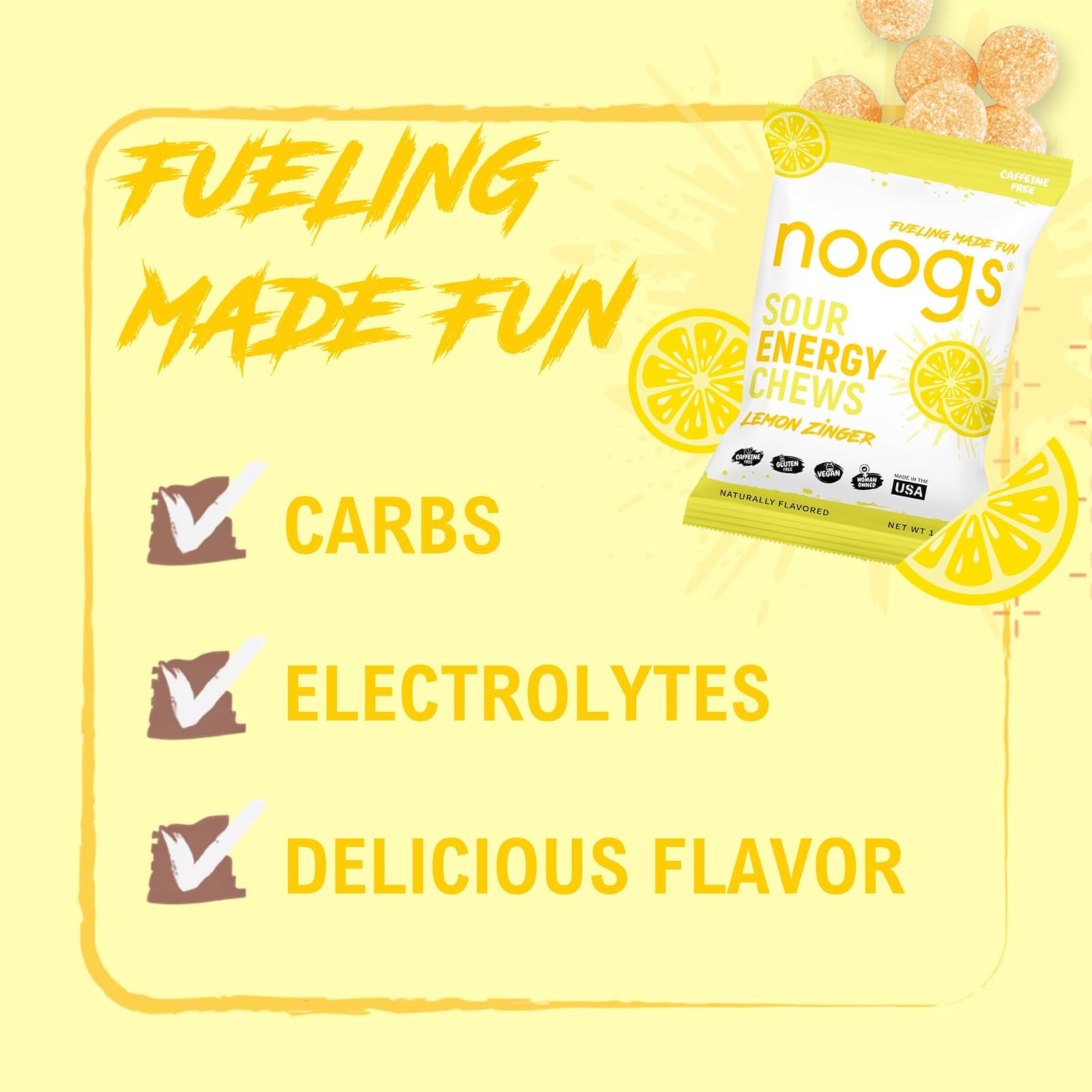 lemon flavoured endurance chews