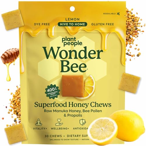 Lemon flavoured energy support chews