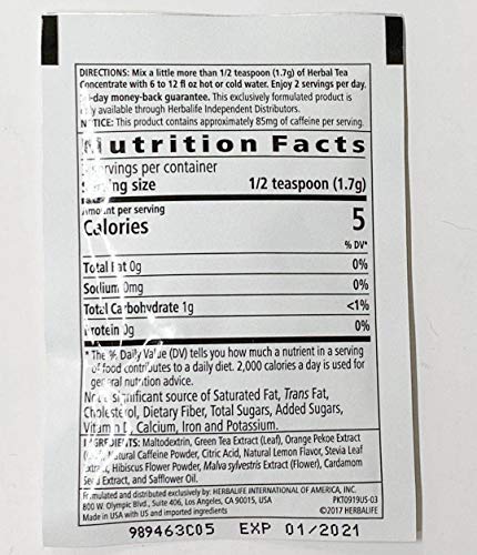 Lemon flavoured green tea drink