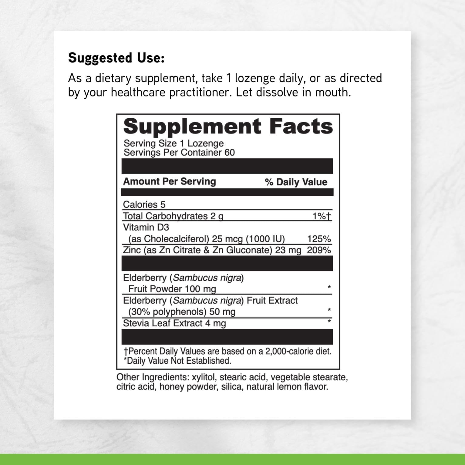 lemon flavoured immune support lozenges