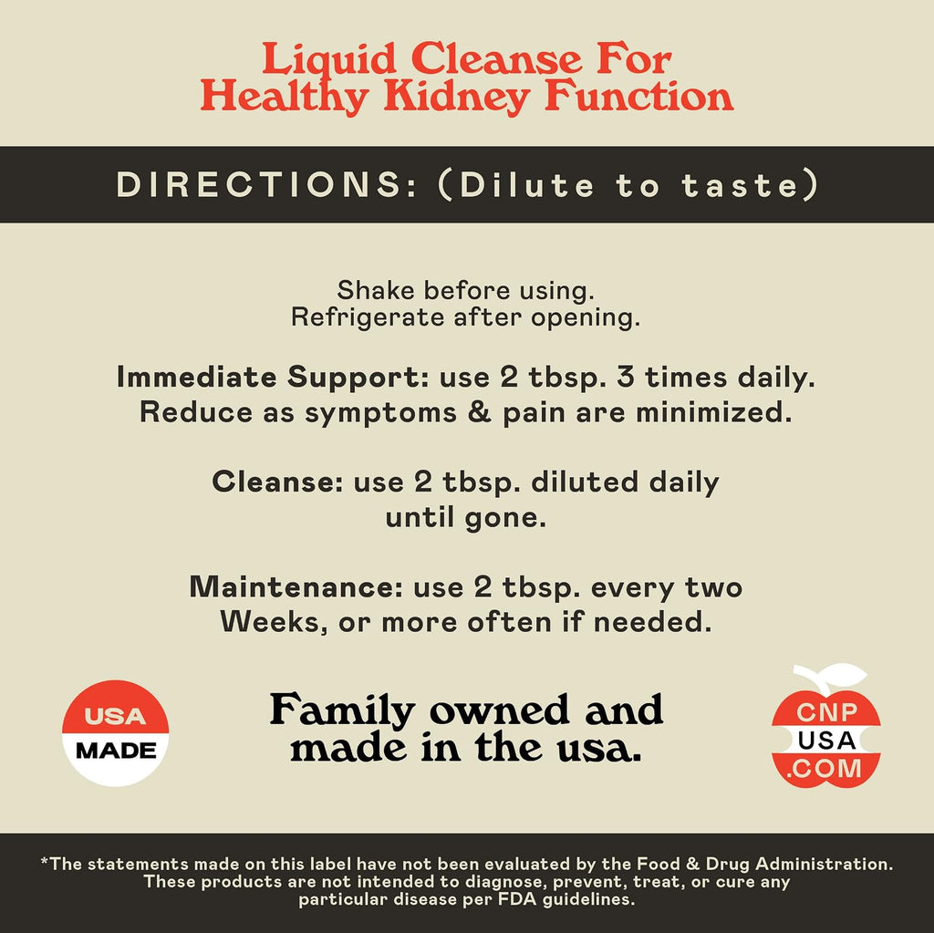 lemon-flavoured kidney health liquid