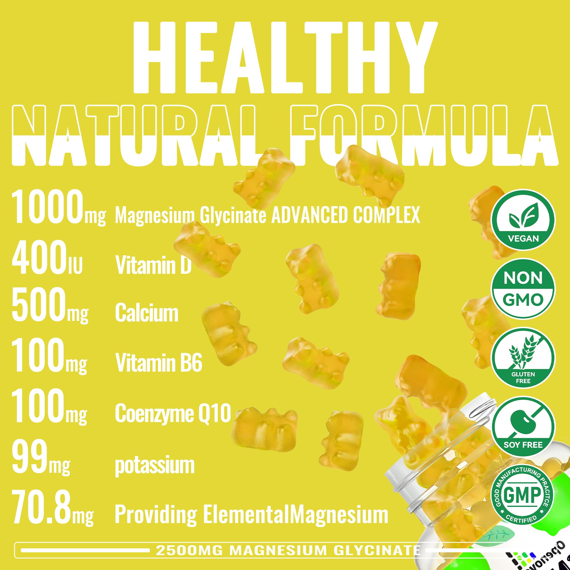 lemon-flavoured magnesium gummies
