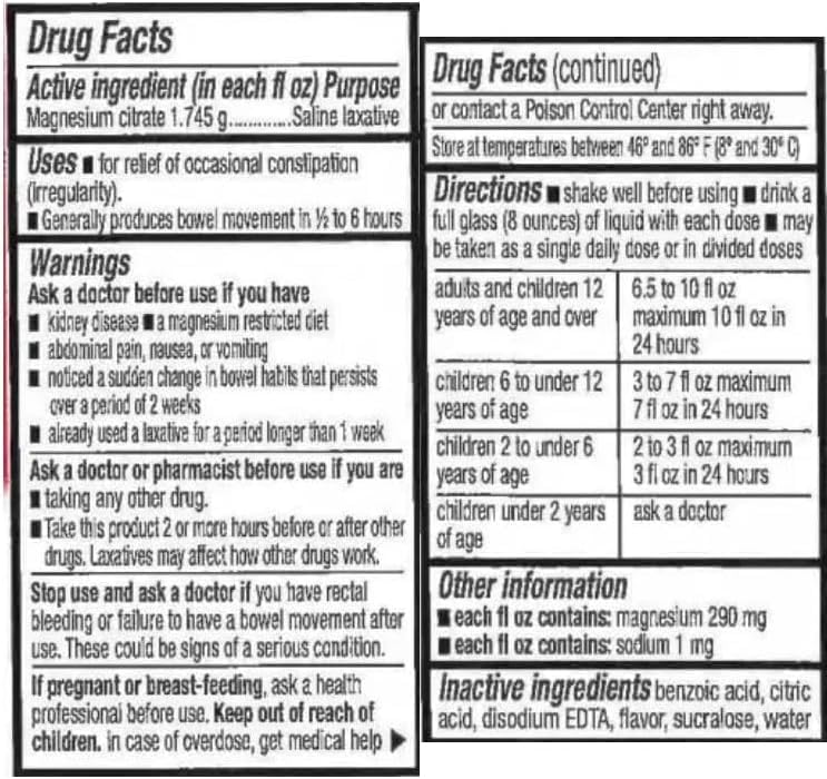 Lemon flavoured magnesium supplement