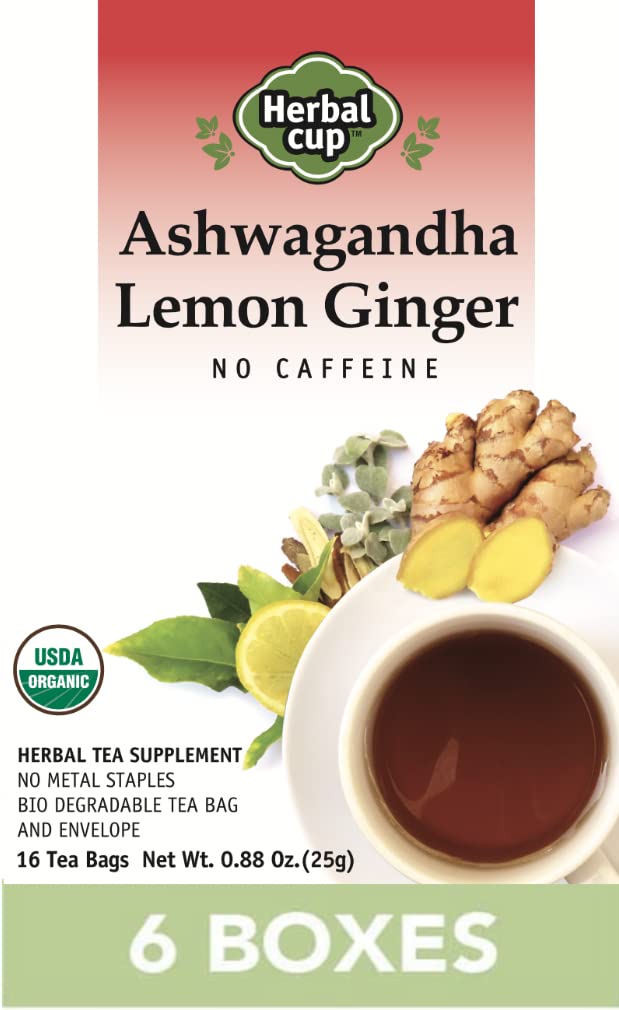 Lemon ginger herbal tea blend