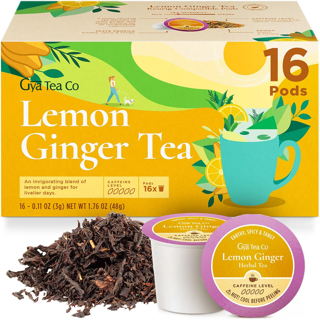 lemon ginger herbal tea pods