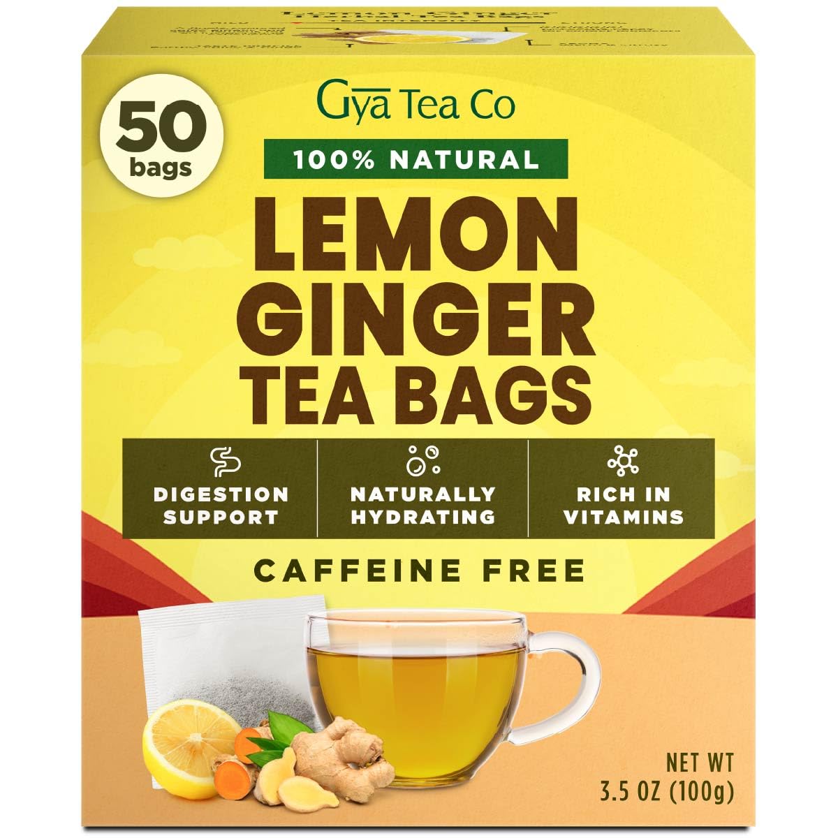 lemon ginger tea bags for digestion