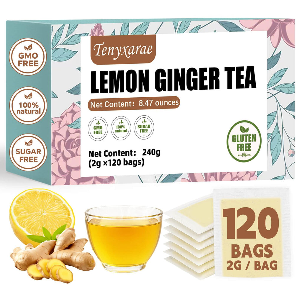lemon ginger tea bags for soothing digestion