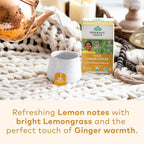 Lemon ginger tea for soothing digestion
